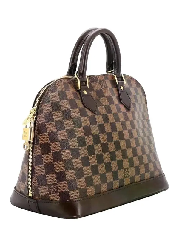 LOUIS VUITTON Vintage Alma Handbag Damier Pm Satchel - Brown