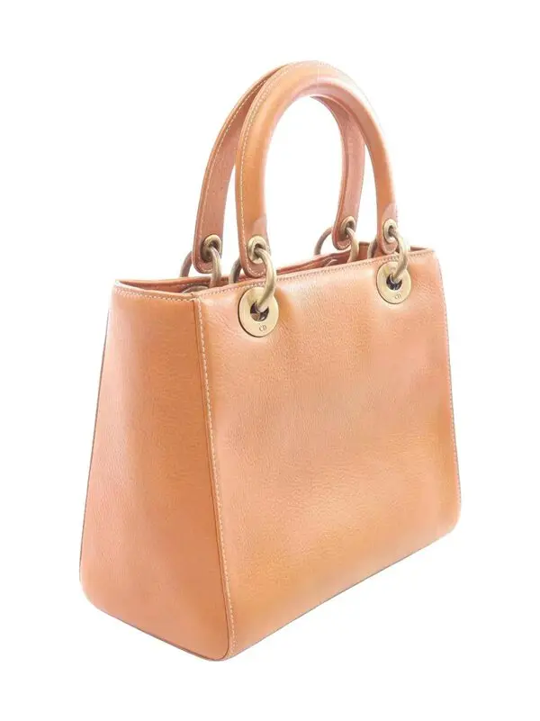 Dior Lady Cannage Tote Bag - Brown