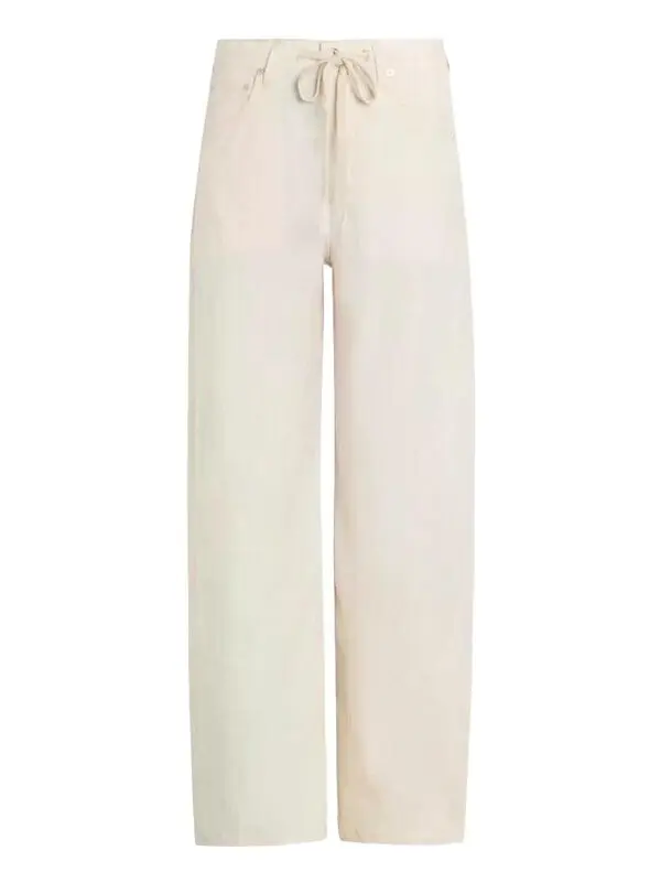 Citizens Of Humanity Drawstring Waist Wide Leg Trousers - Neutrals