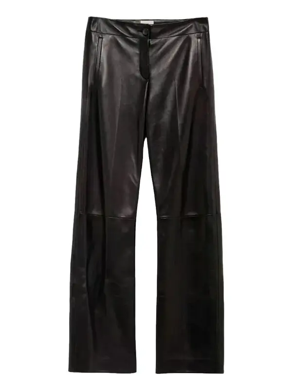Khaite Mita Lambskin Trousers - Black