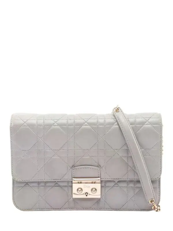 Dior 2000s Cannage Miss Shoulder Bag - Grey