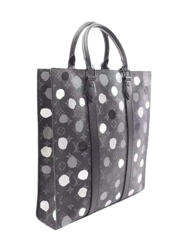 LOUIS VUITTON Yayoi Kusama Sac Plat Monogram Eclipse Handbag - Black