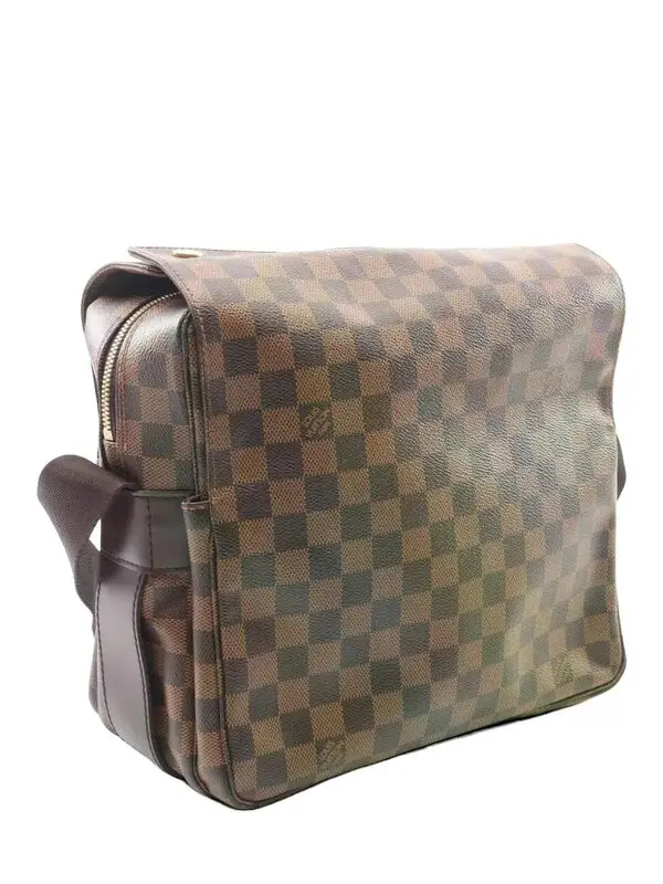 LOUIS VUITTON Damier Ebene Naviglio Shoulder Bag - Brown