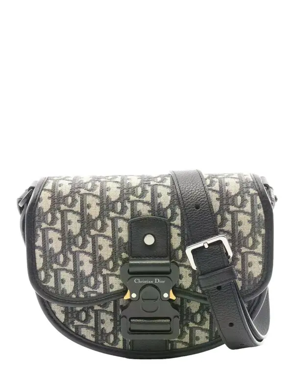 Dior Gallop Oblique Canvas Mini Bag - Neutrals