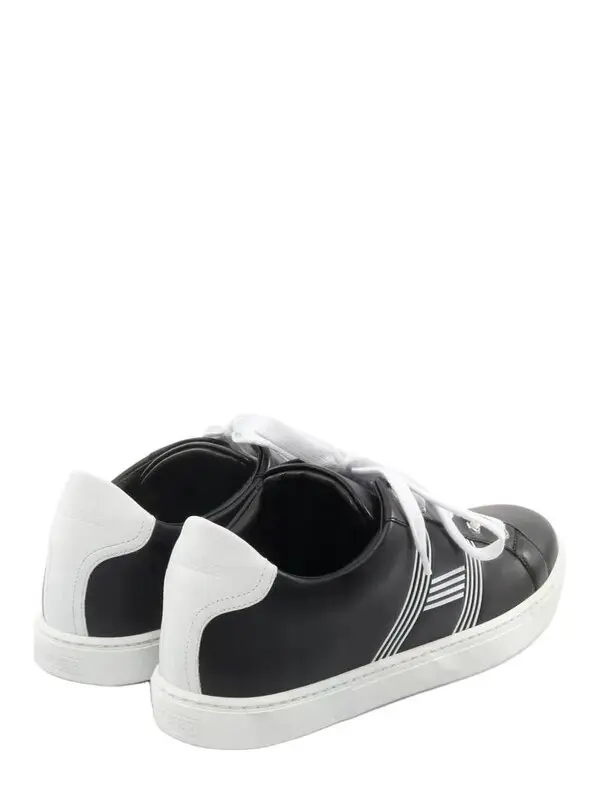 Hermès Avantage Leather Sneakers - Black