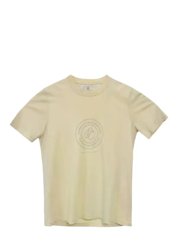 Brunello Cucinelli Logo-print T-shirt - Neutrals