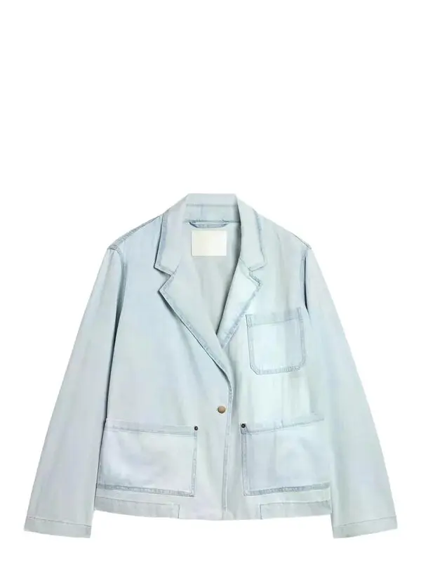Momoni Bleach-wash Denim Jacket - Blue
