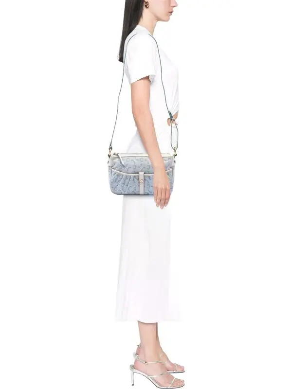 Celine Macadam Canvas Crossbody Bag - Blue