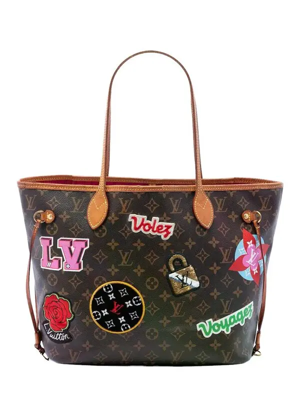 LOUIS VUITTON Monogram Neverfull Mm Tote Bag - Brown