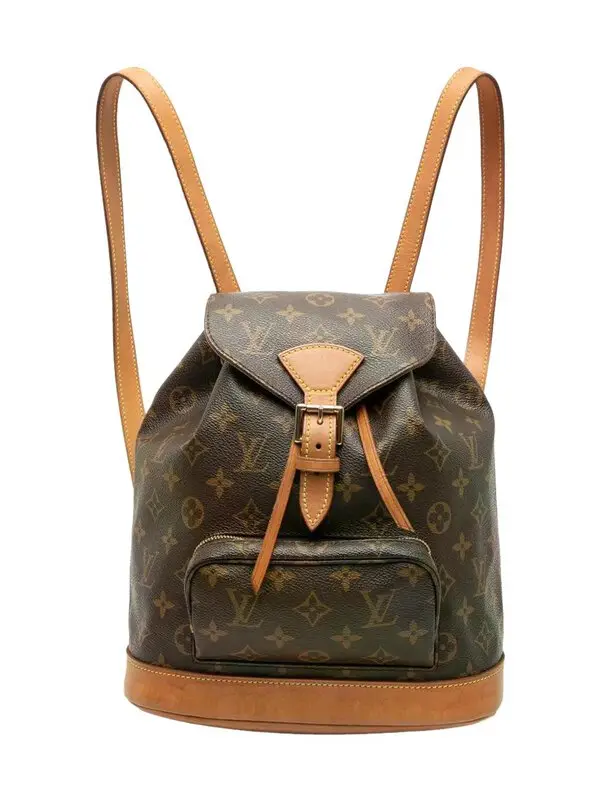 LOUIS VUITTON Monogram Montsouris Mm Backpack - Brown