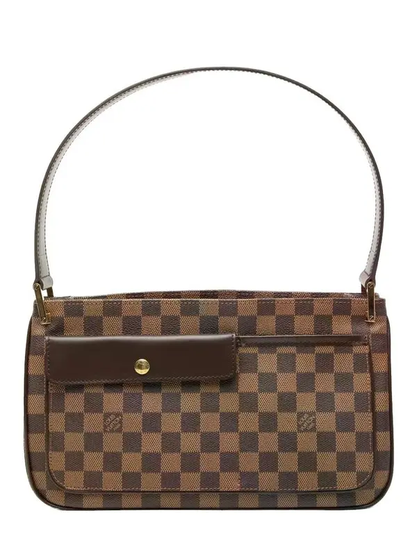 LOUIS VUITTON Damier Ebene Aubagne Shoulder Bag - Brown