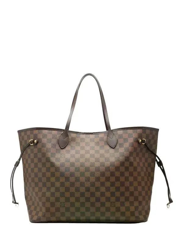 LOUIS VUITTON Damier Ebene Neverfull Gm Tote Bag - Brown