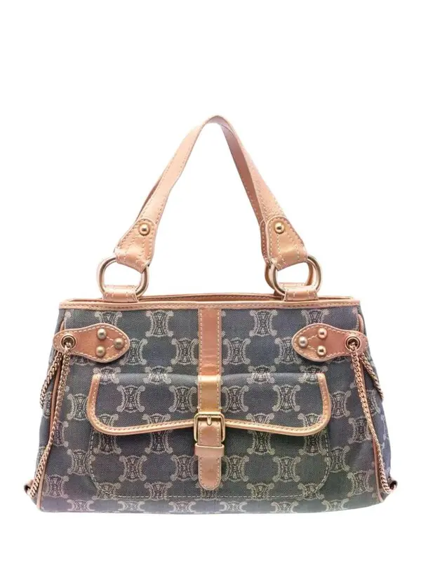 Celine Macadam Denim Handbag - Blue