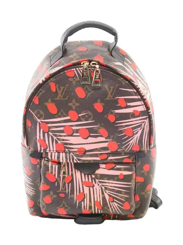 LOUIS VUITTON Monogram Jungle Dots Palm Springs Pm Backpack - Brown