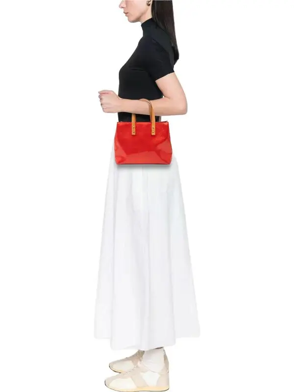 LOUIS VUITTON Monogram Vernis Reade Pm Handbag - Red