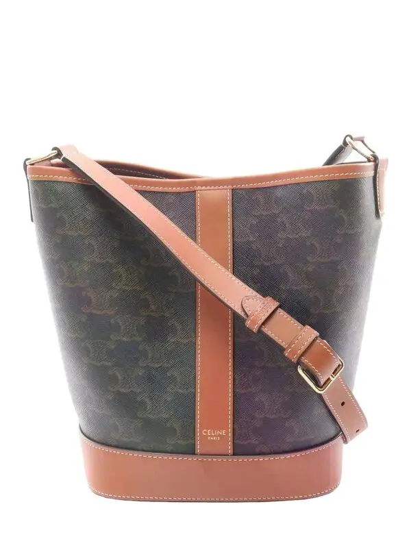 Celine Triomphe Bucket Bag - Brown