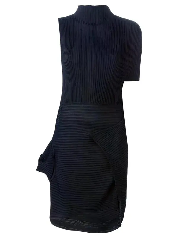 JW Anderson Asymmetric Ribbed Dress - Blue
