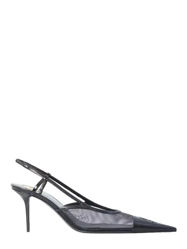 Saint Laurent Renée Cassandre Slingback Pumps - Black