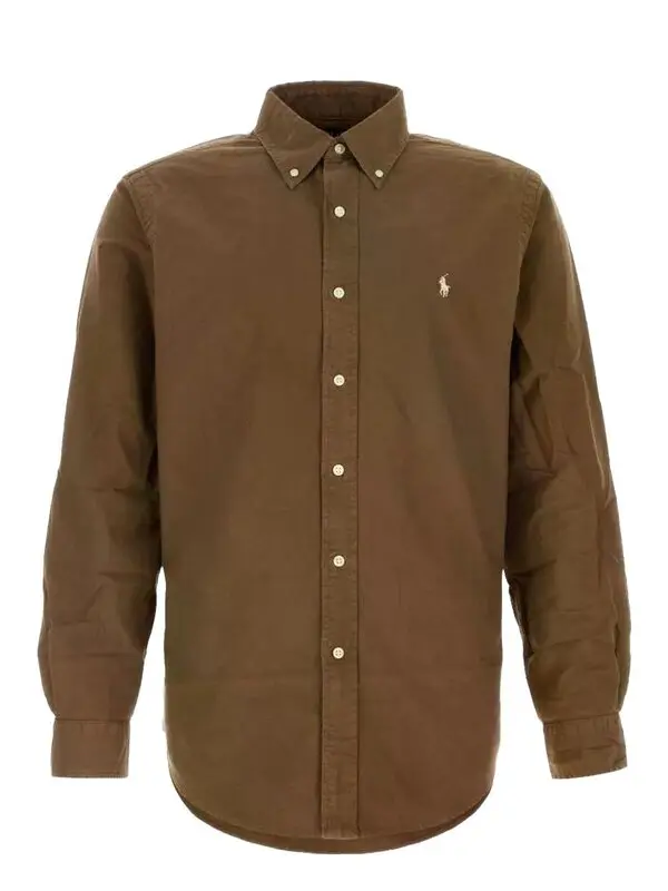 Polo Ralph Lauren Embroidered-logo Shirt - Brown