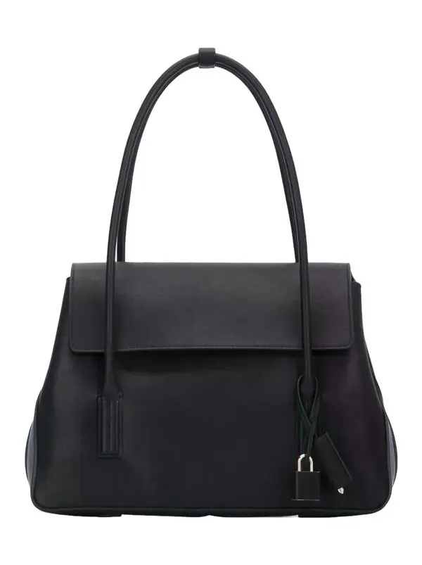 TOM FORD Padlock Detail Leather Tote Bag - Black