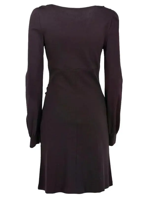 Diane Von Furstenberg Gathered Mini Dress - Purple