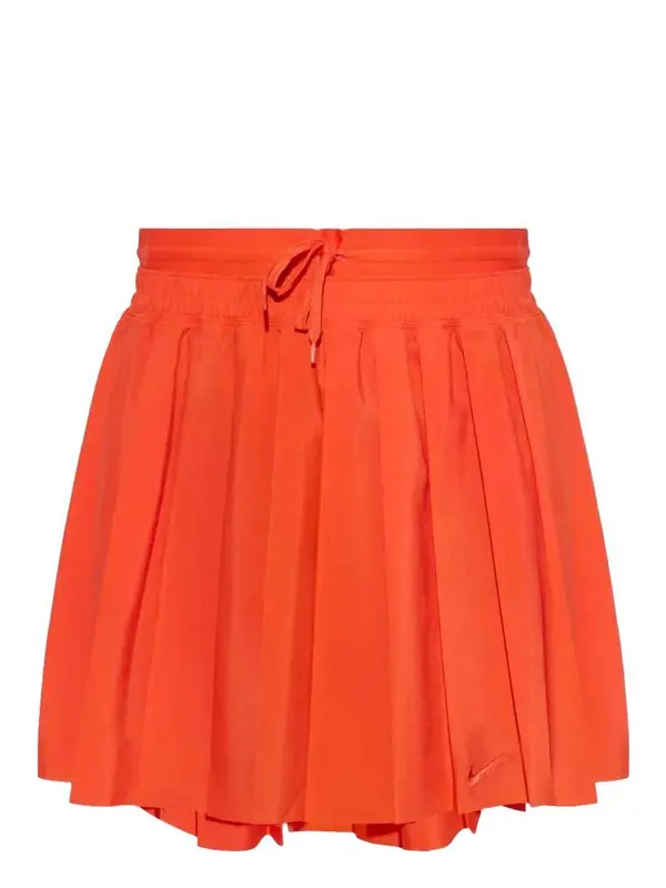 Nike Embroidered Logo Pleated Skirt - Red