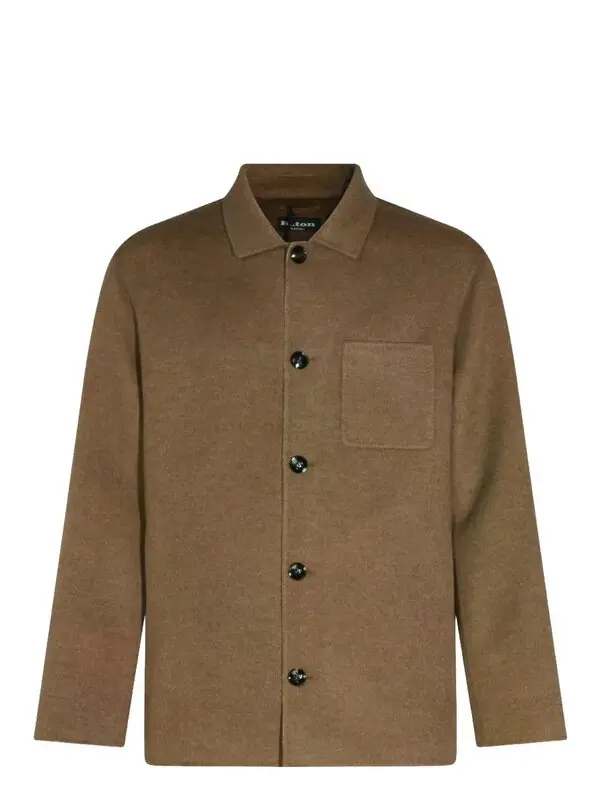 Kiton Button-up Pocket Jacket - Brown