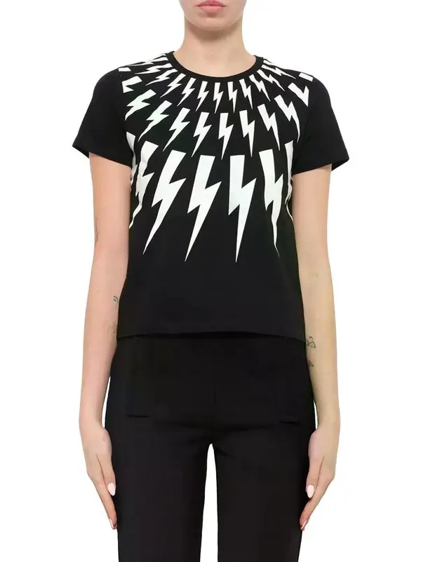 Neil Barrett Lightning Bolt T-shirt - Black