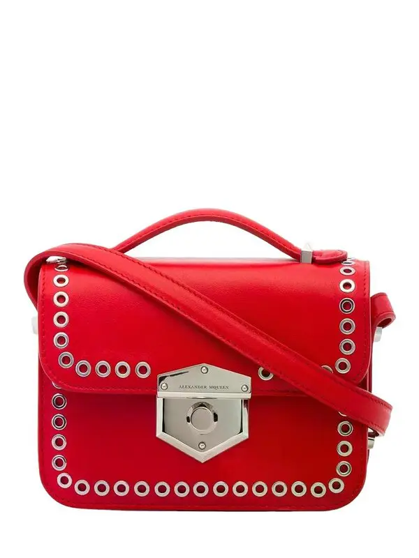 Alexander McQueen Small Wicca Satchel Bag - Red