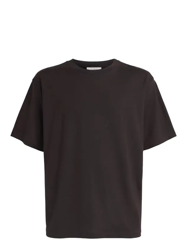Studio Nicholson Wool Henley T-shirt - Black
