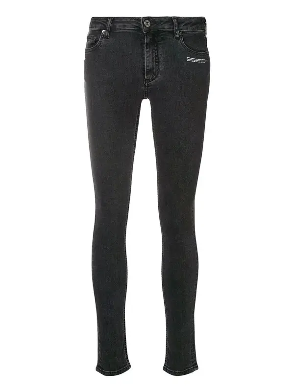Off-White Skinny 5 Pockets Vintage Jeans - Black