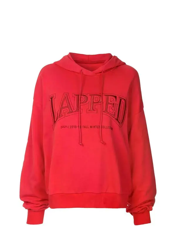 JUUN.J Lapped Hoodie - Red