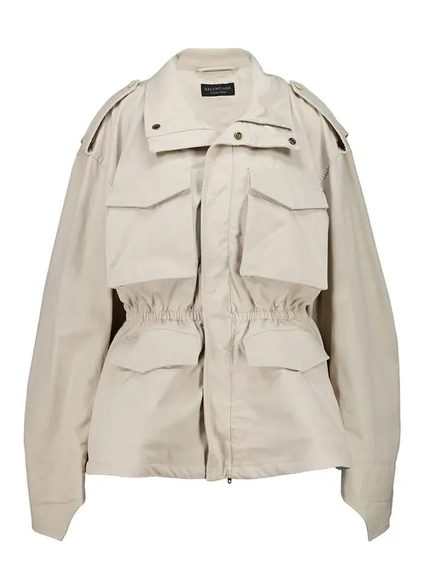 Balenciaga Light Hourglass Parka - Beige