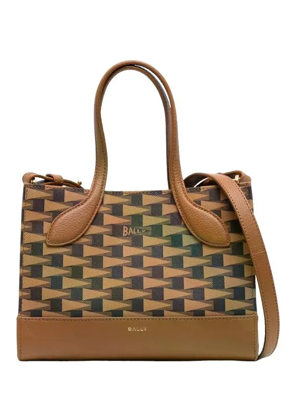 Bally Mini Keep On Monogram Tote Bag - Brown