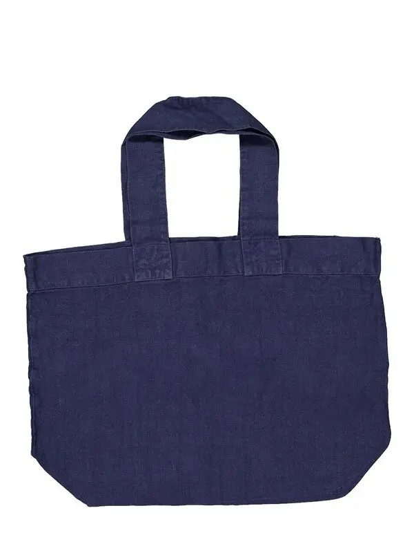 CHARVET ÉDITIONS Navy Linen Escapade Bag - Blue