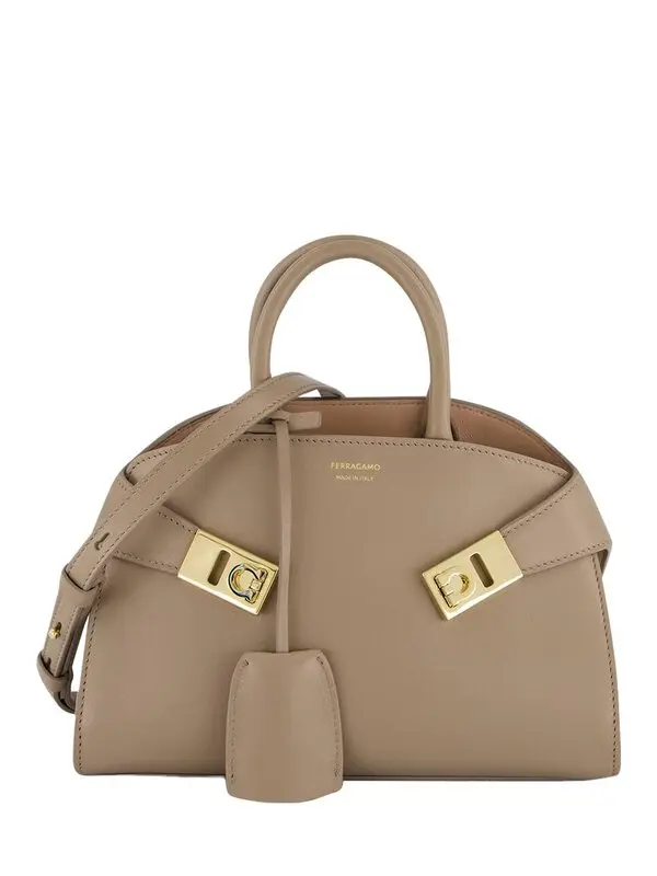 FERRAGAMO Extra Small Hug Handbag - Beige
