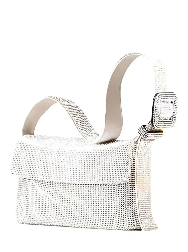 Benedetta Bruzziches Crystal Embellished Shoulder Bag - Silver