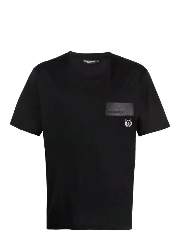 Dolce & Gabbana Logo-patch Short-sleeve T-shirt - Black
