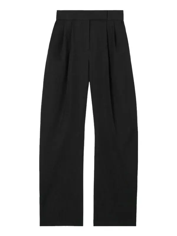 Attico High Waist Wide Leg Pants - Black