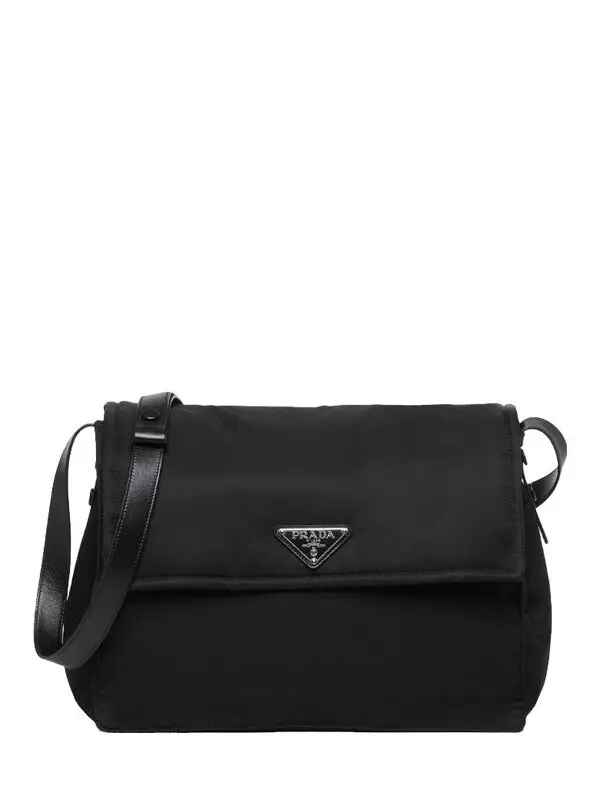 Prada Padded Re-nylon Shoulder Bag - Black