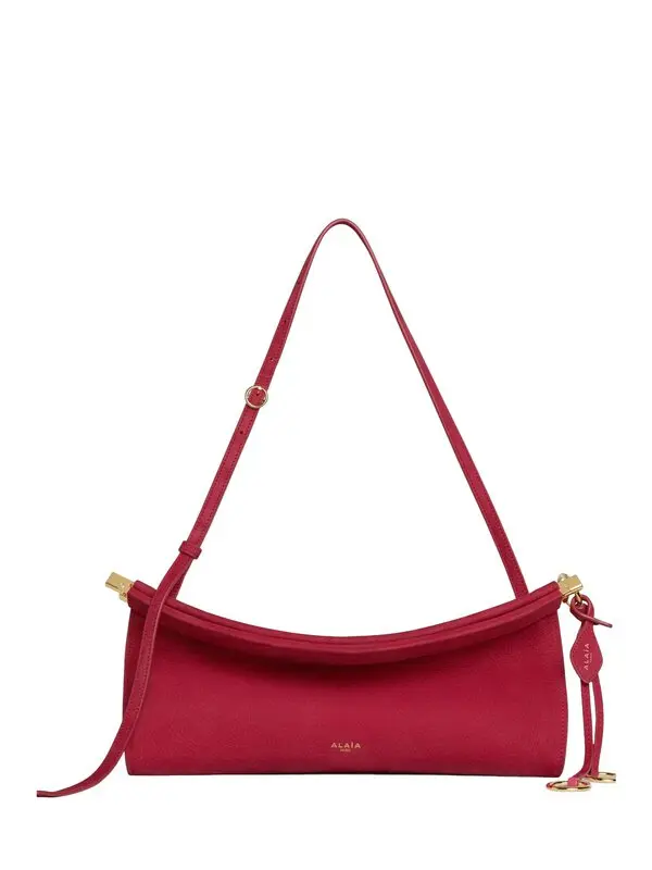 Alaïa Curved Shoulder Bag - Raspberry Color