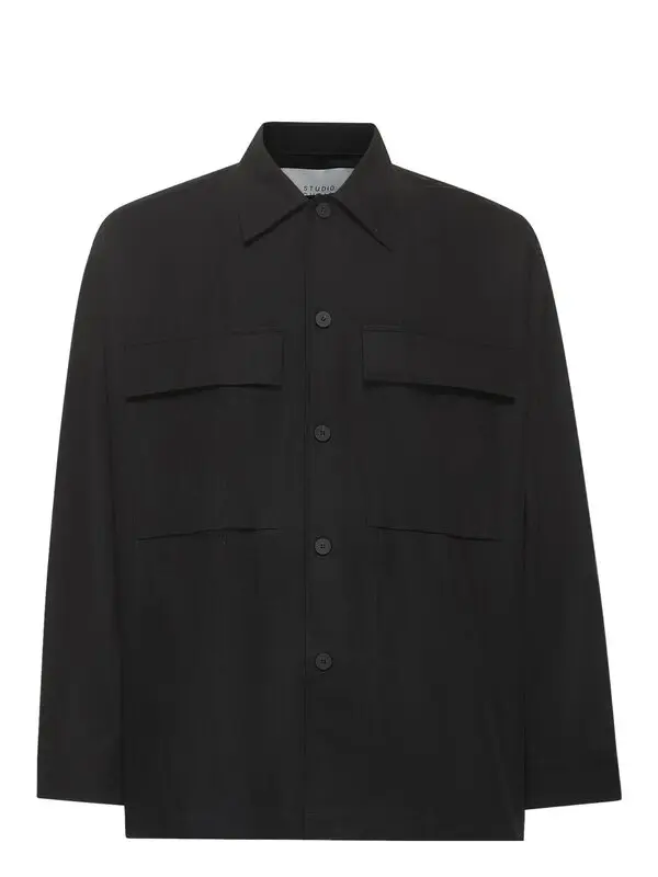 Studio Nicholson Landi Long-sleeved Jacket - Black