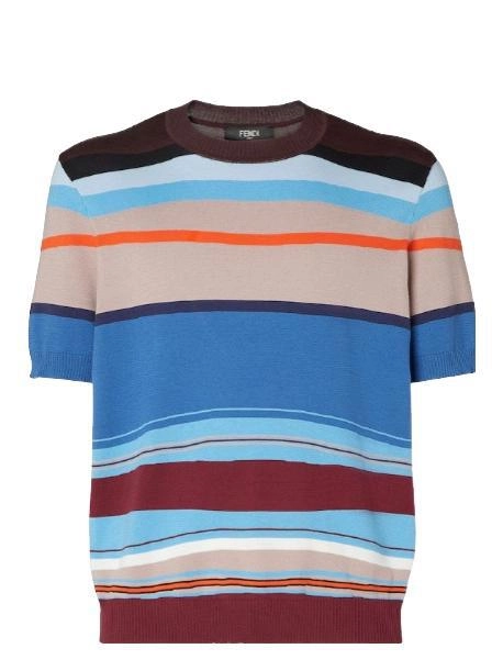 Fendi Venetian Stripe Knit T-shirt - Multicolour