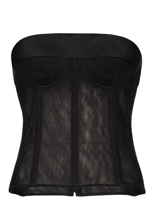 MAISON MARGIELA Corset With Lace-up Detail - Black