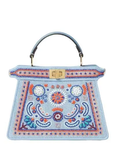 Fendi Peekaboo Iseeu Petite Bag - Light Blue