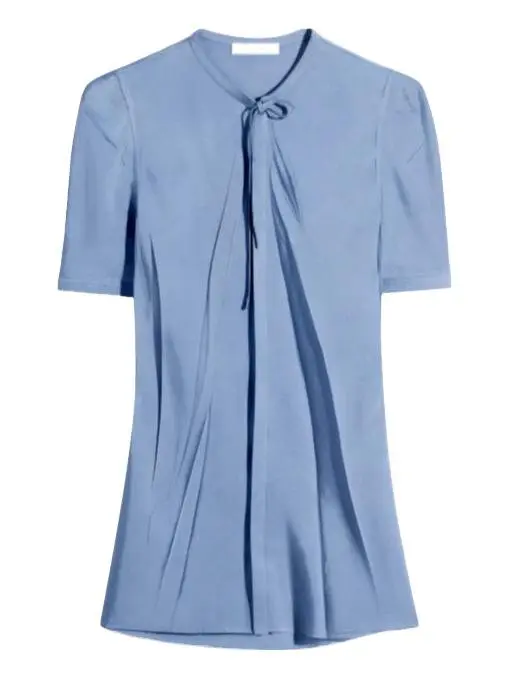 LEMAIRE Pleated Shirt - Blue