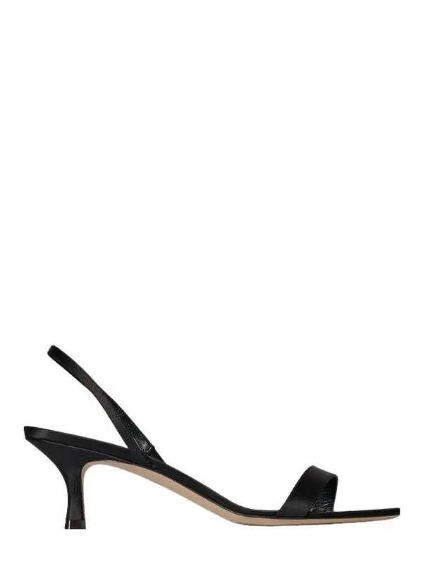 THE ROW Ella Kitten Slingback Heel - Black