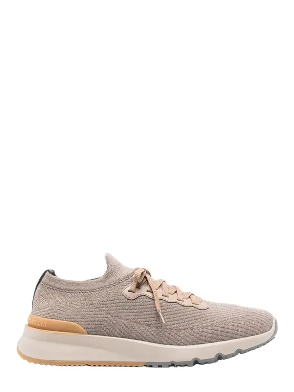 Brunello Cucinelli Wool Sneakers - Grey