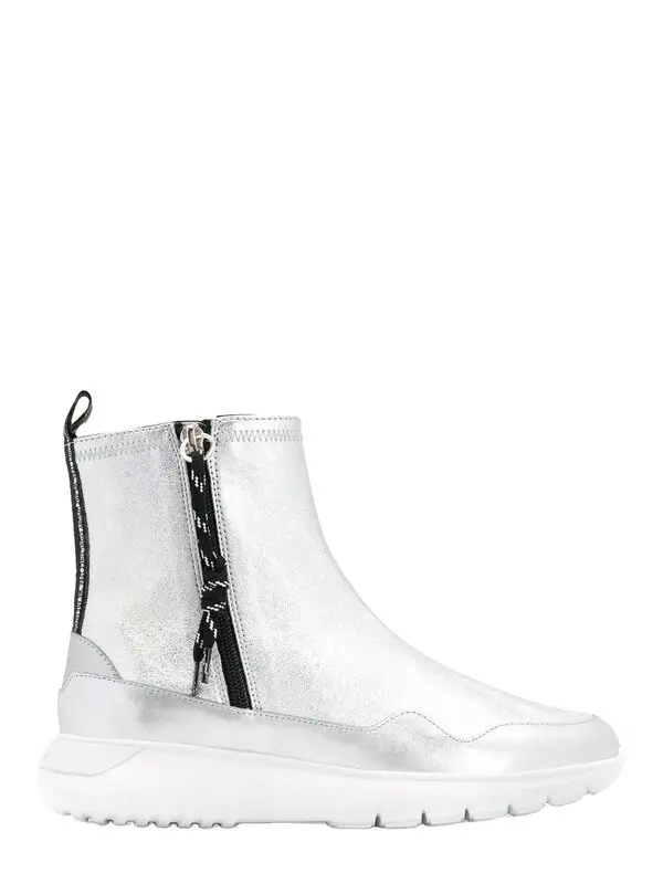 Hogan Interactive Ankle Boots - Silver