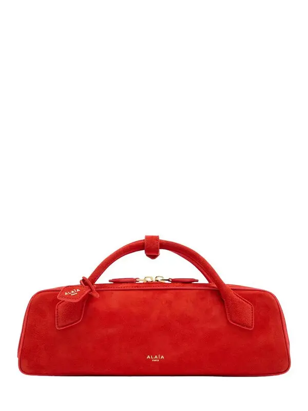 Alaïa Le Teckel Suede Clutch - Orange